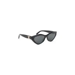 Celine Triomphe 17 Cat Eye Sunglasses - Black