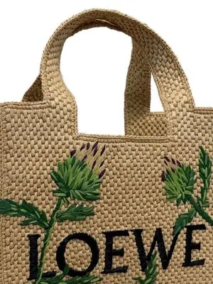 Loewe Small Raffia Tote - Multicolor