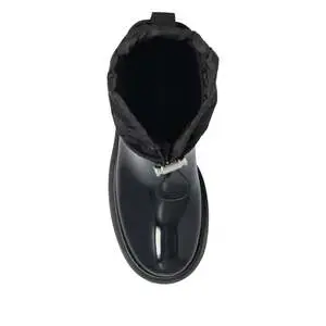 Moncler Ankle Boots With Drawstring Top And Logo Patch
