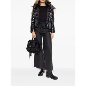Moncler Ankle Boots With Drawstring Top And Logo Patch