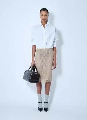 Prada Crochet Midi Skirt