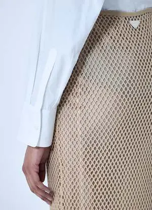 Prada Crochet Midi Skirt