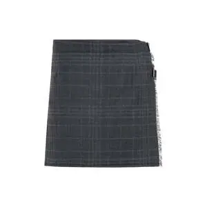Balenciaga Pleated Mini Skirt - Gray