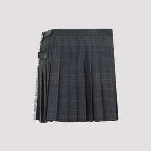 Balenciaga Pleated Mini Skirt - Gray