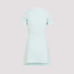 COURREGES Contrast Trim Mini Dress - Blue