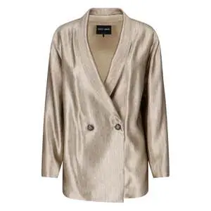 Giorgio Armani Double-breasted Shawl Lapel Blazer - Cream