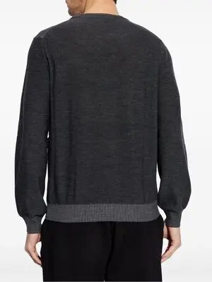 Alexander McQueen Skull Wool Crew Neck Sweater