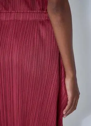 Issey Miyake Midi Pleated Skirt