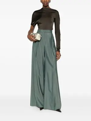 Max Mara Wool Wide-leg Trousers - Multicolor