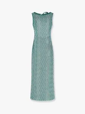 Missoni Laminated Viscose Long Dress