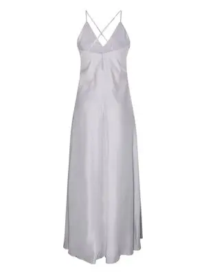 FORTE_FORTE Long Silk Slip Dress