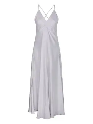 FORTE_FORTE Long Silk Slip Dress
