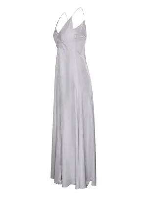 FORTE_FORTE Long Silk Slip Dress