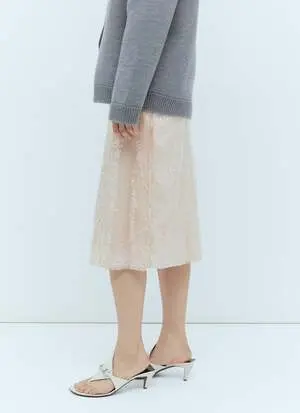 Gucci Sequin-embroidered Tulle Skirt