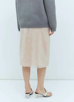Gucci Sequin-embroidered Tulle Skirt