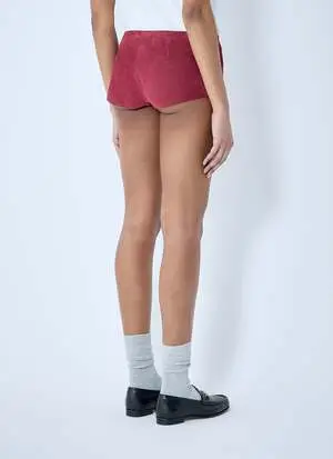 Gucci Suede Mini Shorts