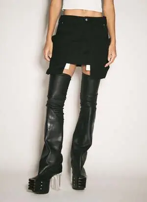 Rick Owens Stefan Mini Skirt - Black