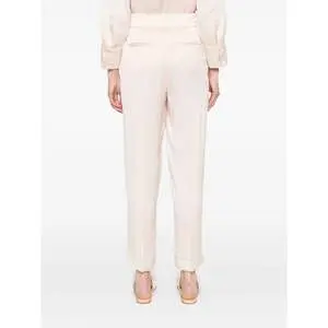 Peserico Pale Acetate Blend Flared Trousers