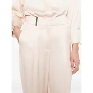 Peserico Pale Acetate Blend Flared Trousers
