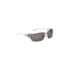 Balenciaga Gossip Square Sunglasses - Silver