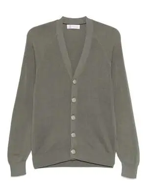 Brunello Cucinelli English Rib Knit Cardigan - Multicolor