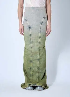 Moncler Acid Degrade Maxi Skirt - Green