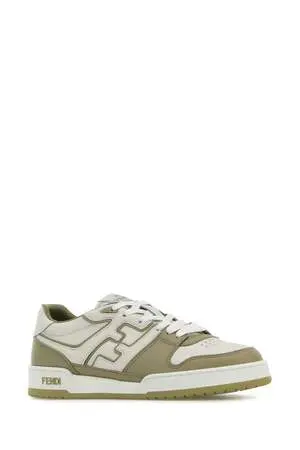 Fendi Two-tone Leather Sneakers - Multicolor