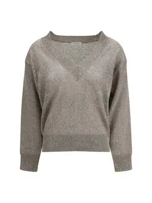 Brunello Cucinelli Drop Shoulder Sweaters For Women