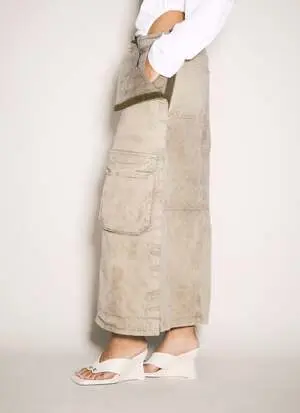 Y/project Cargo Maxi Skirt - Cream