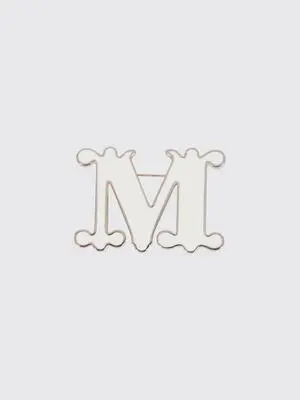 Max Mara Jewel Accented Brooch - Cream