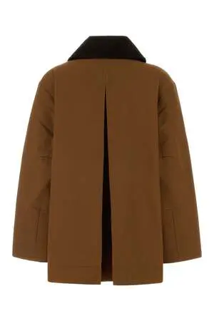 GANNI Biscuit Twill Jacket - Brown