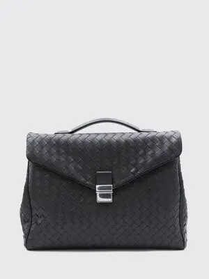 Bottega Veneta Woven Leather Briefcase - Brown