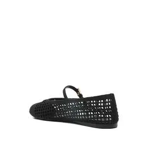 Prada Crochet Ballet Flats - Black