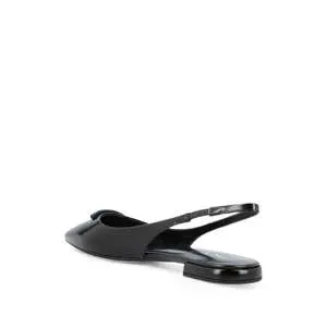 Prada Crochet Ballet Flats - Black