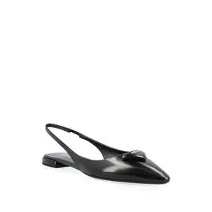 Prada Crochet Ballet Flats - Black