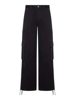 Loewe Cotton Cargo Pants - Black