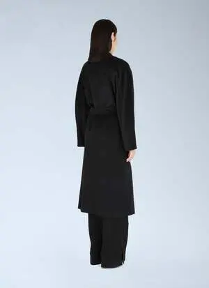 Max Mara Madame 101801 Icon Coat In Wool-cashmere Blend - Black