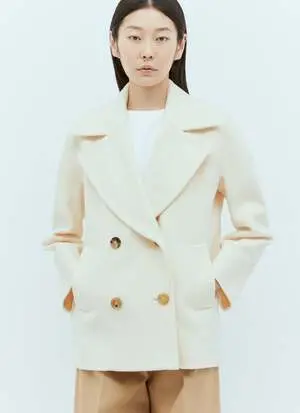 Max Mara Wool And Cashmere Pea Coat