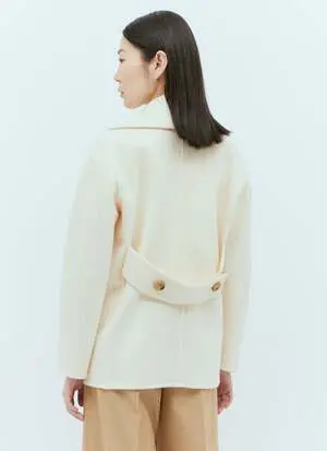 Max Mara Wool And Cashmere Pea Coat