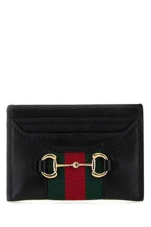 Gucci Leather Card Holder - Black