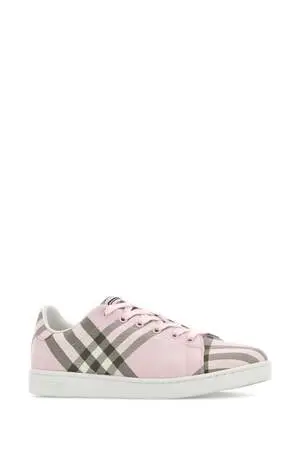 Burberry Embroidered Canvas Sneakers - Multicolor
