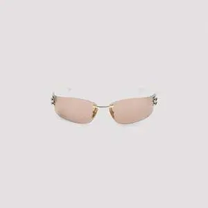 Balenciaga D Frame Sunglasses - Silver