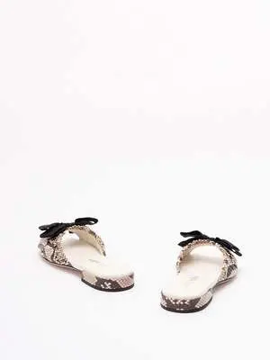 Prada Ayers Slides With Bow Detail