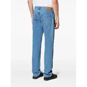 Isabel Marant Étoile Embroidered Regular & Straight-leg Jeans - Blue