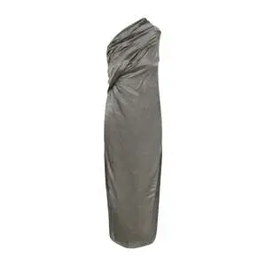 Rick Owens Dark Dust Cupro Tailored Firbanks Dress