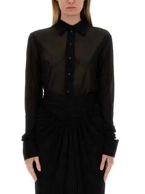 Saint Laurent Jersey Shirt - Black
