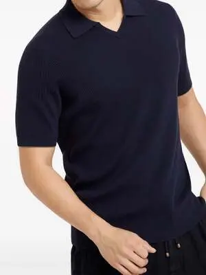 Brunello Cucinelli Ribbed Cotton Polo Sweater