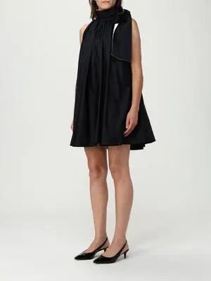 Max Mara Sleeveless Dress With Bow Detail - Black