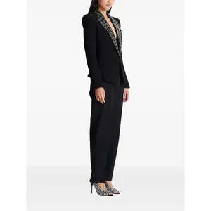 Balmain Embroidered Lapel Six-button Blazer