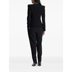 Balmain Embroidered Lapel Six-button Blazer